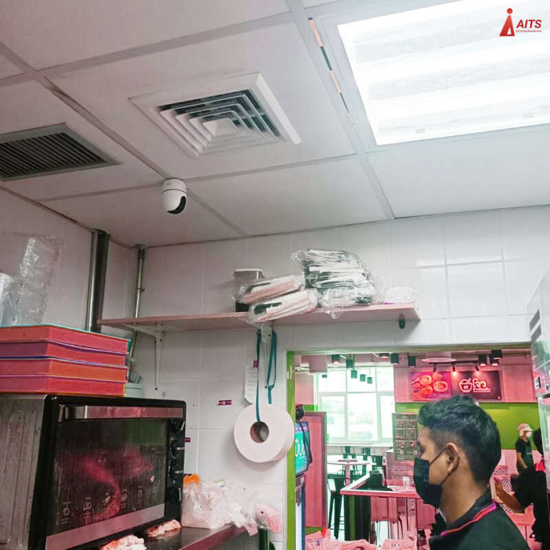 ติดตั้งกล้องวงจรปิดในครัว ด้วยเจ้าตัว "รโร - AITSCCTV