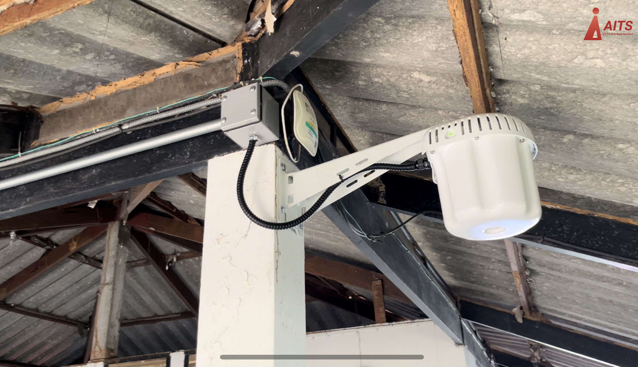 การติดตั้งตัวกระจายสัญญาณอินเทอร์เน็ต (Access Point) ภายนอกอาคาร @พิษณุโลก - AITSCCTV