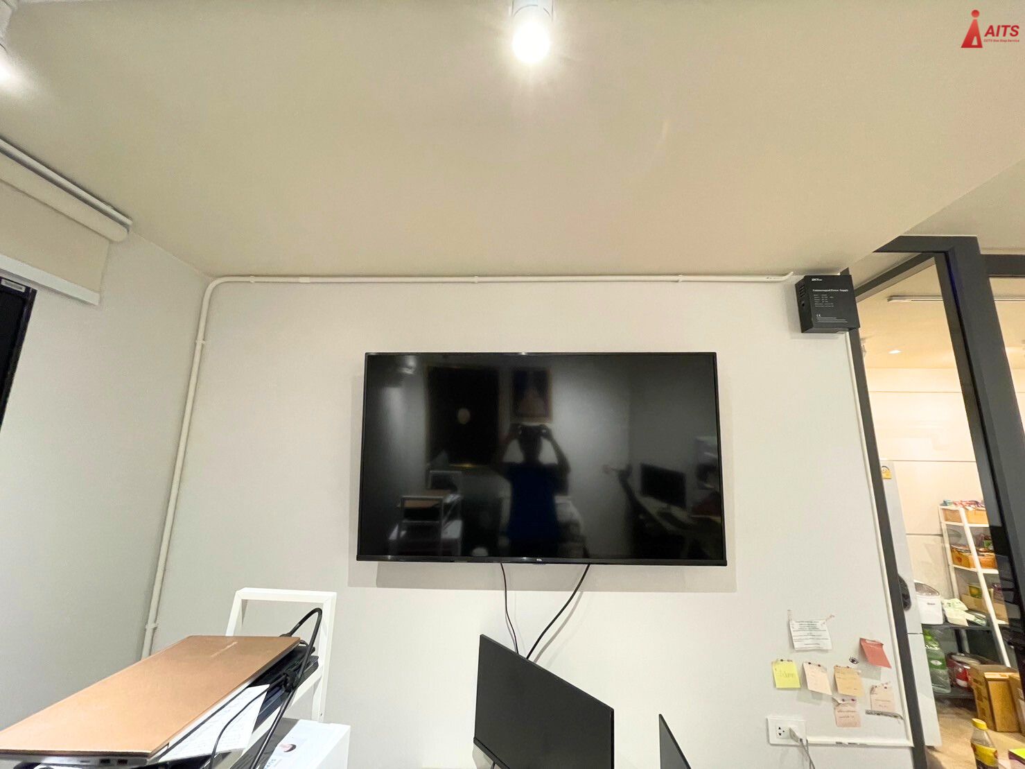 งานเดินสายแลน ร้อยท่อ PVC จำนวน 5 จุด - AITSCCTV