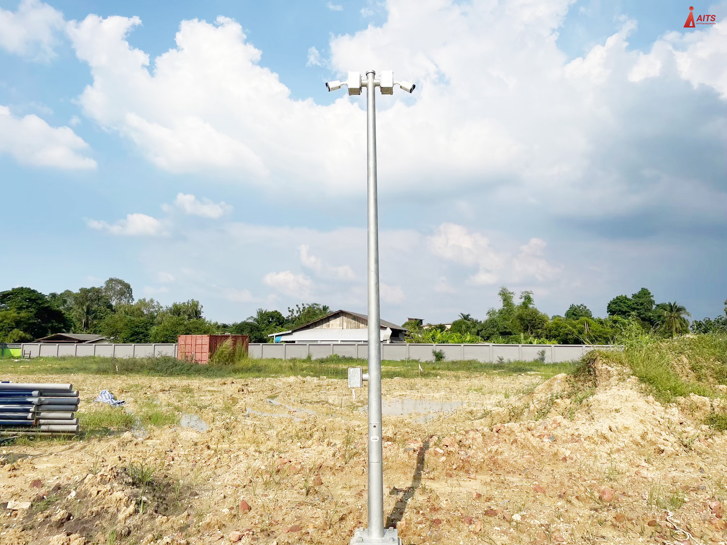 การติดตั้งกล้องวงจรปิดในบ้านที่มีบริเวณกว้าง - AITSCCTV